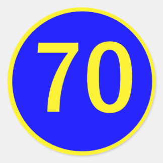 70 Number Stickers | Zazzle
