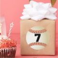 Number 7 Baseball Classic Round Sticker | Zazzle