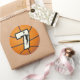 Number 7 Basketball and Player Classic Round Sticker | Zazzle