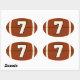 Number 7 Football Sticker | Zazzle