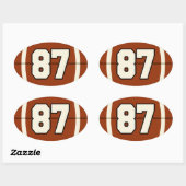 Number 87 Football Sticker | Zazzle