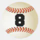 Number 8 Baseball Classic Round Sticker | Zazzle