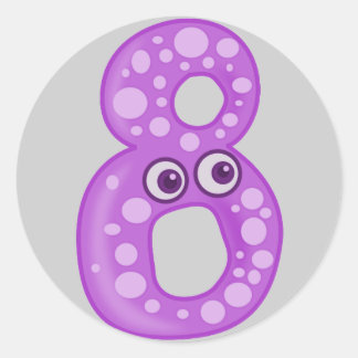 Number 8 Stickers | Zazzle