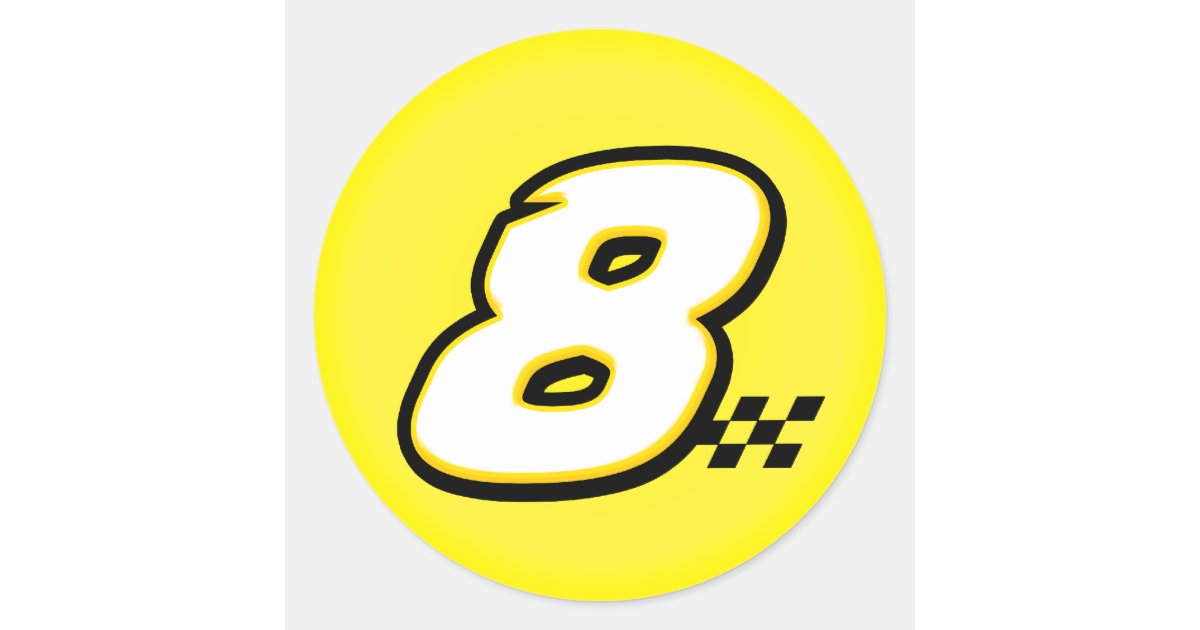 Number 8 - Sticker | Zazzle