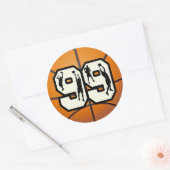 Number 99 Basketball Classic Round Sticker | Zazzle