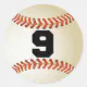 Number 9 Baseball Classic Round Sticker | Zazzle