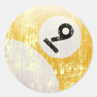 NINE BALL CLASSIC ROUND STICKER | Zazzle.com