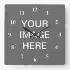 Number clock design | Customize it with your photo | Zazzle