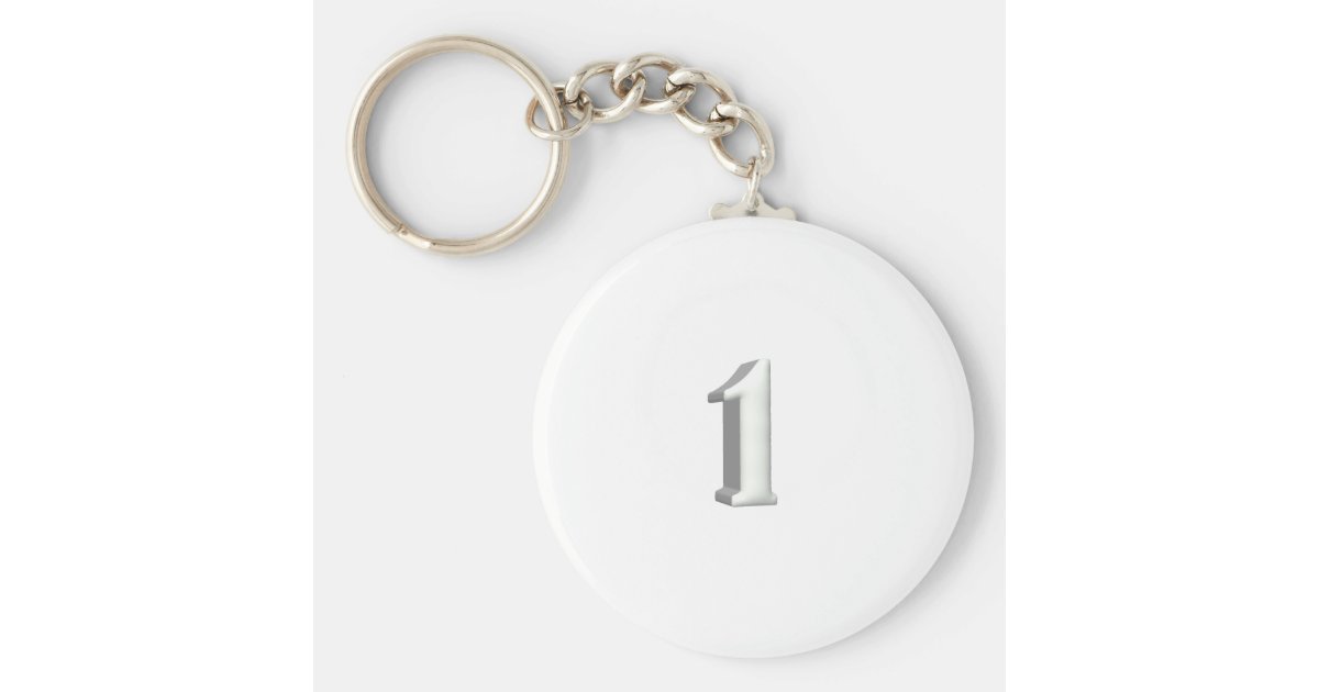 Number One Keychain | Zazzle.com