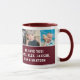Number One Papa Maroon Custom 4 Photo Collage Mug | Zazzle