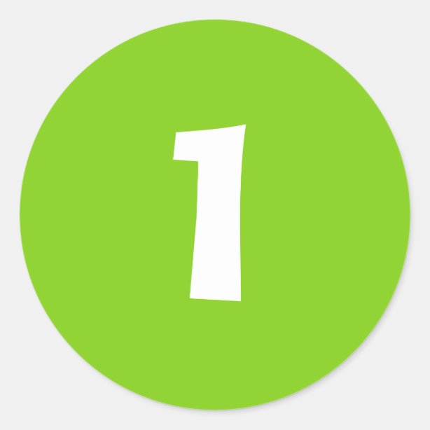 Number 1 Stickers - 100% Satisfaction Guaranteed | Zazzle