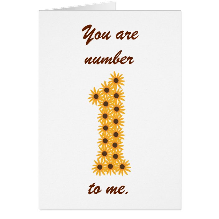 Number One Sunflowers Marriage Proposal Card | Zazzle.com