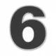Number Six Black and White. Number 6 Sticker | Zazzle