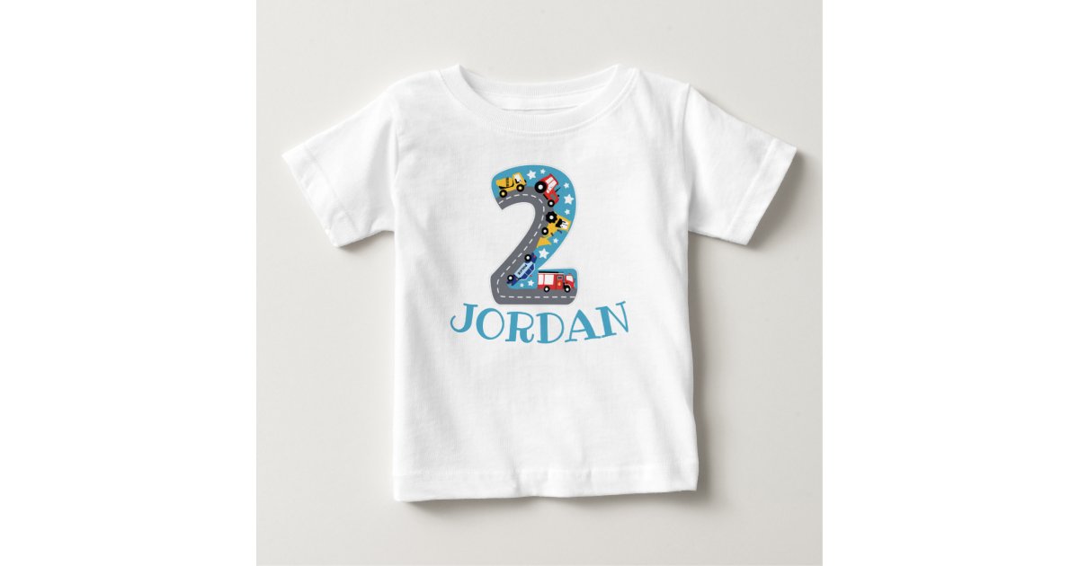 NUMBER TWO CHILD 2ND BIRTHDAY BABY T-Shirt | Zazzle
