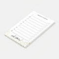 Numbered Checkbox To Do List Custom Name Post-it Notes | Zazzle