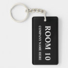 Wood Look Motel / Cabin Room Keychain | Zazzle.com