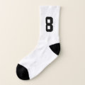Numbered sports socks with custom jersey number | Zazzle