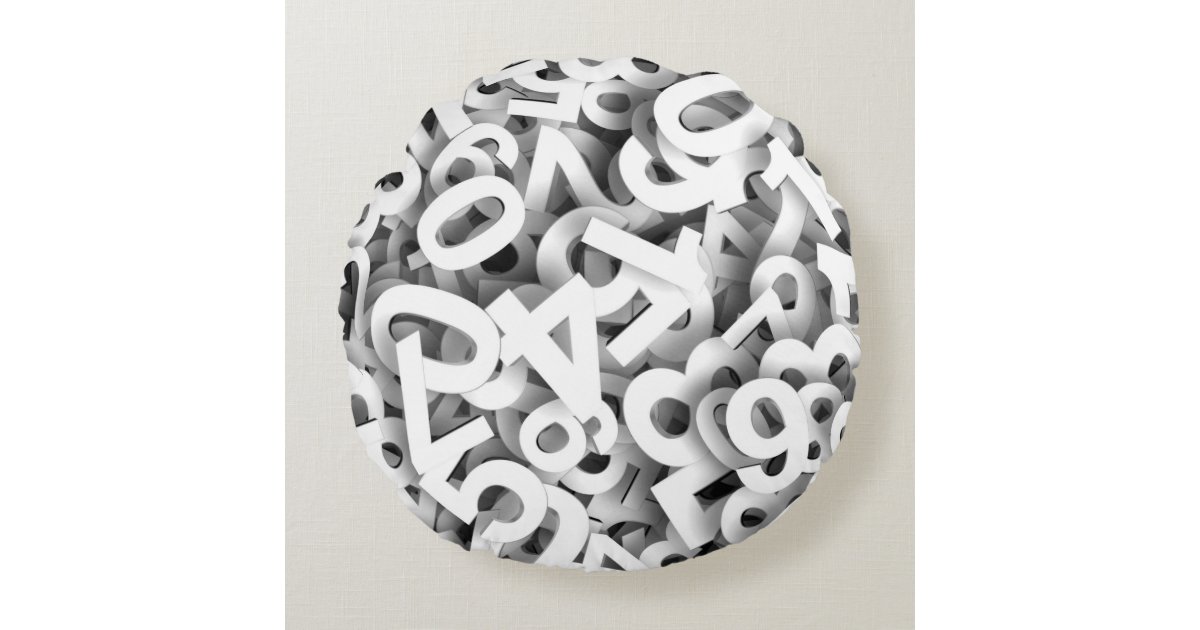 NUMBERS 3 THROW PILLOW | Zazzle