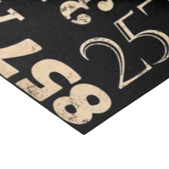 Numbers Furniture Decoupage Paper | Zazzle