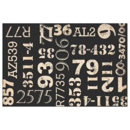 Numbers Furniture Decoupage Paper | Zazzle