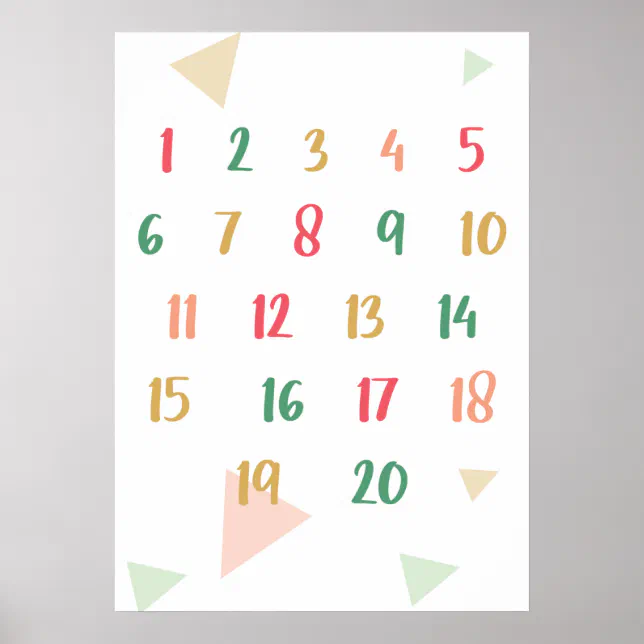 Numbers Poster | Zazzle