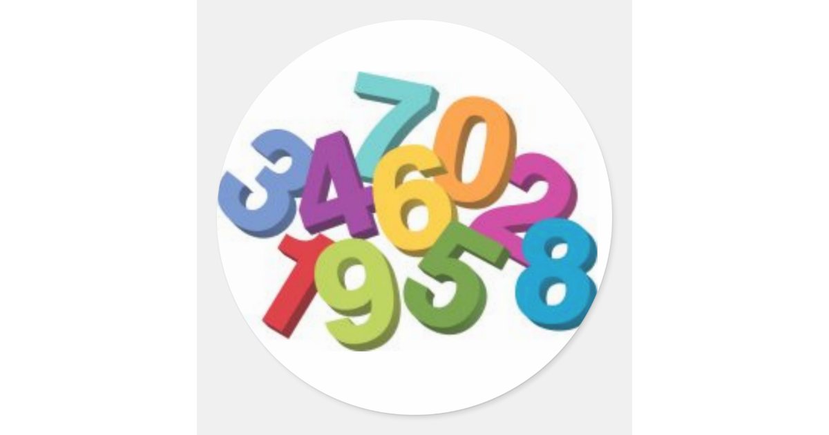 Numbers Stickers | Zazzle