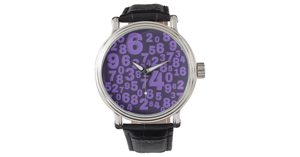 NUMBERS WATCH | Zazzle