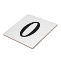 NUMERIC TILE - STYLISH ZERO (number 0) ~.png | Zazzle