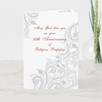 Nun 25th Anniversary Religious Profession, Life Card | Zazzle