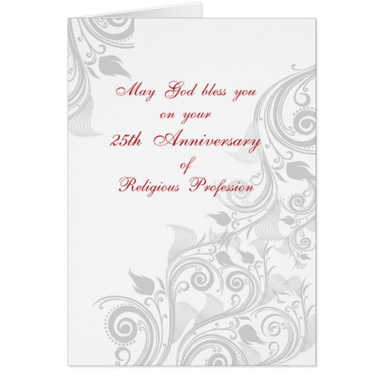 Nun 25th Anniversary Religious Profession, Life Card | Zazzle.com