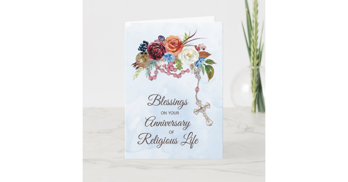 Nun Anniversary of Religious Life Congratulations Card | Zazzle