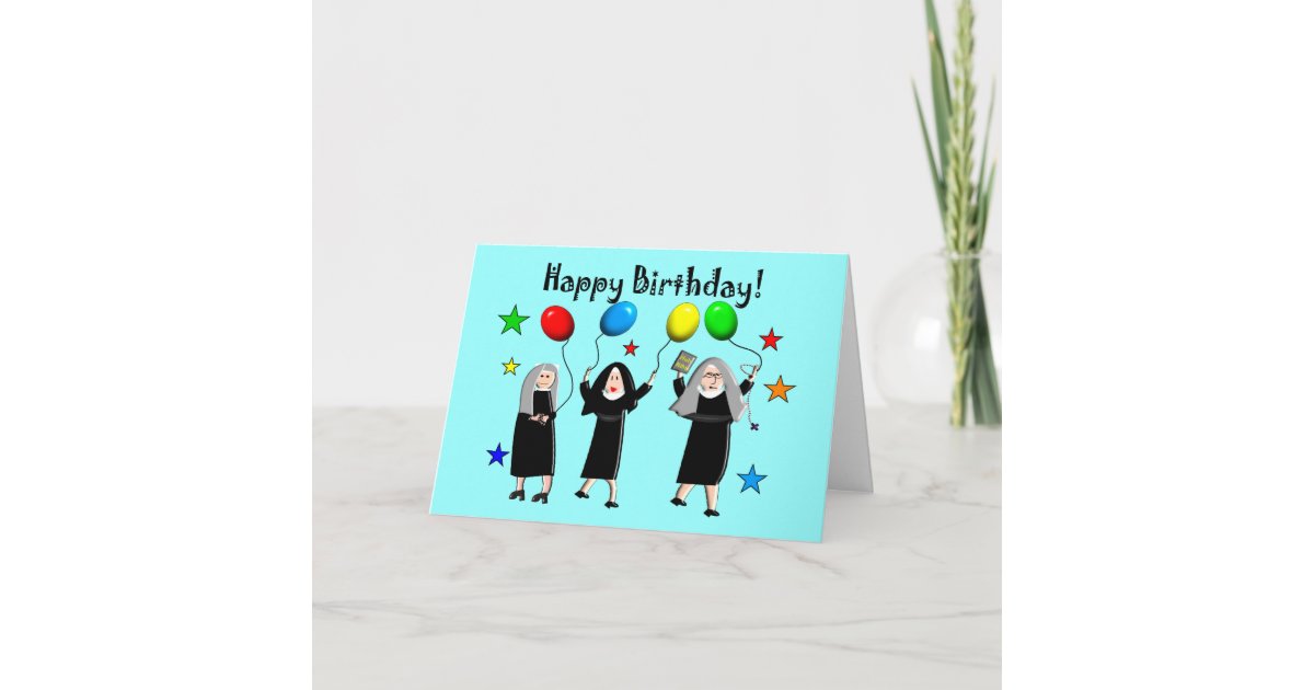 Nun Happy Birthday Cards & Gifts | Zazzle