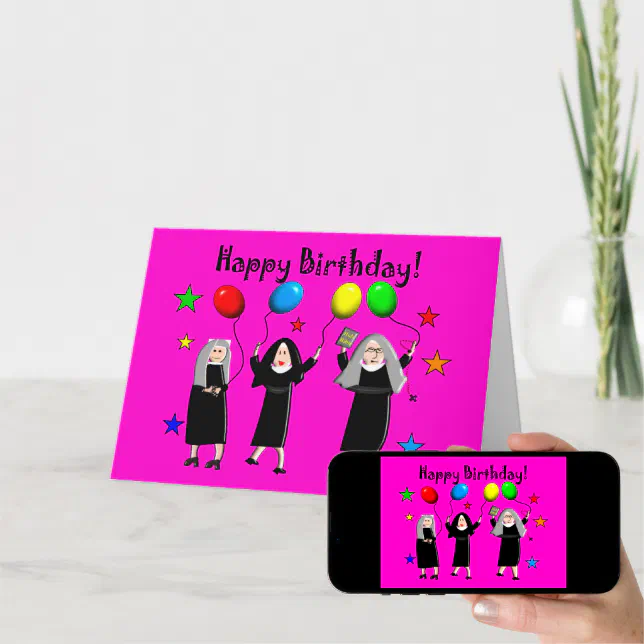 Nun Happy Birthday Cards & Gifts | Zazzle