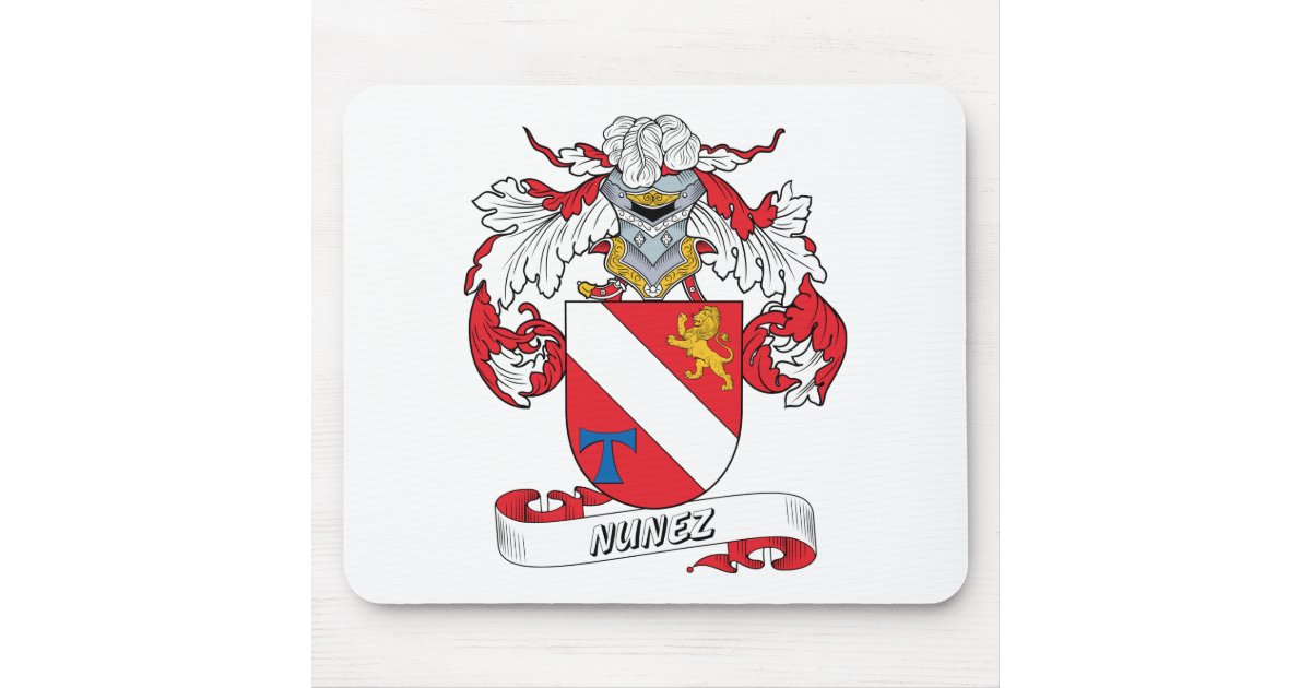Nunez Family Crest Mouse Pad | Zazzle