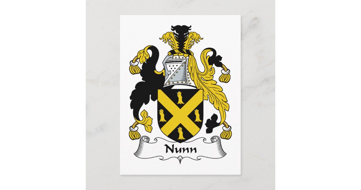 Nunn Family Crest Postcard | Zazzle