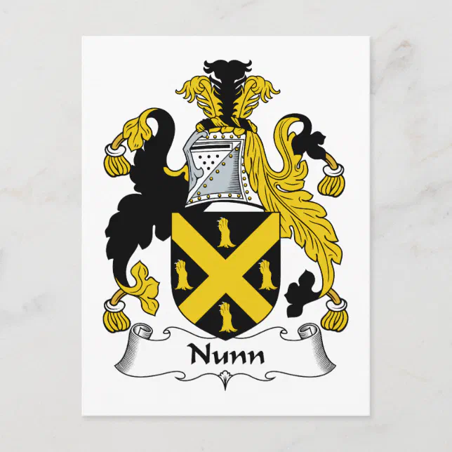 Nunn Family Crest Postcard | Zazzle