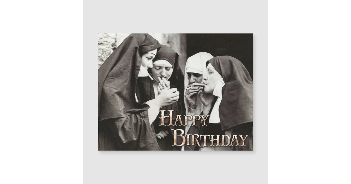Nuns Smoking Vintage Photo | Zazzle