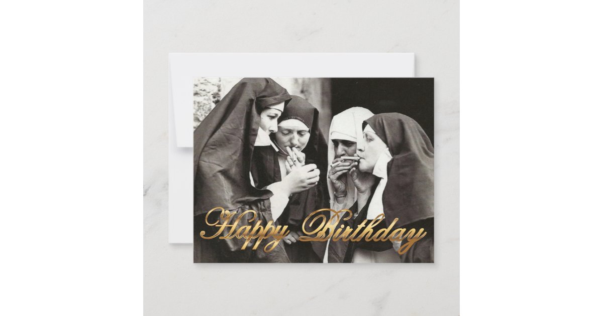 Nuns Smoking Vintage Photography | Zazzle
