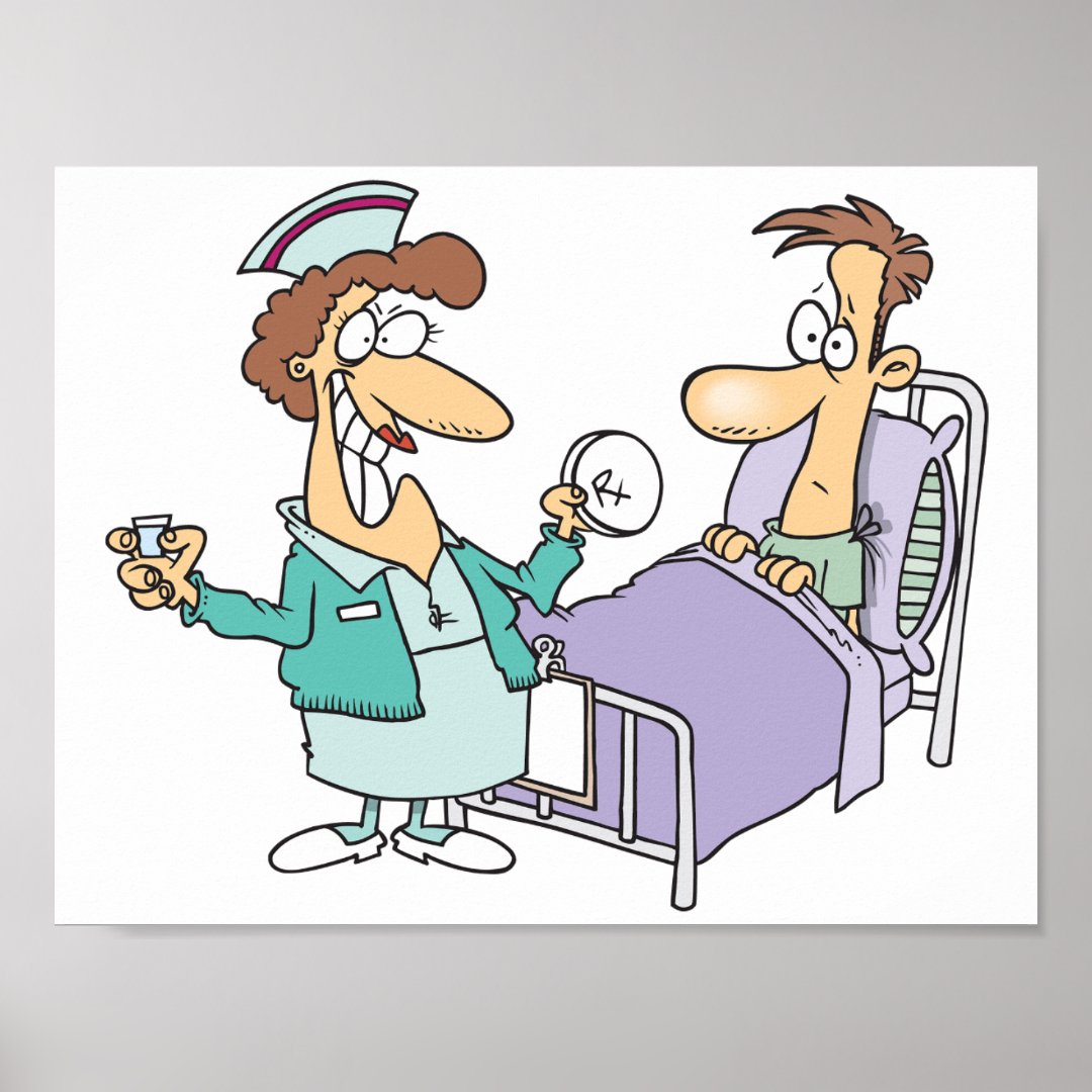 Nurse And Patient Poster | Zazzle