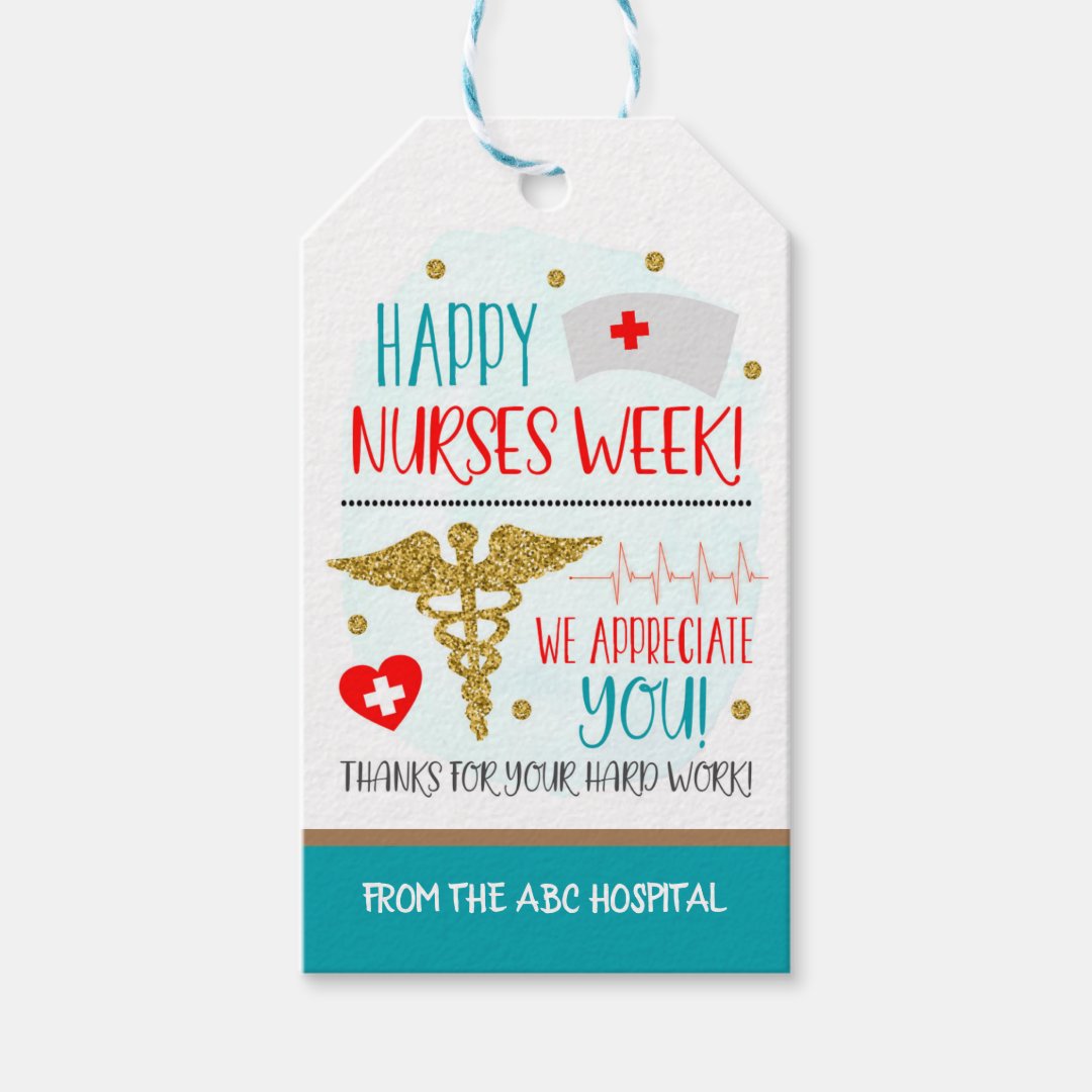 Nurse Appreciation Gift Tag | Zazzle