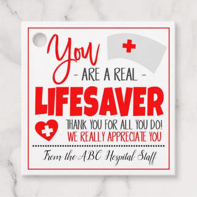 Nurse Appreciation Gift Tag | Zazzle