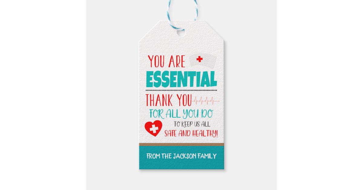 Nurse Appreciation Gift Tag | Zazzle
