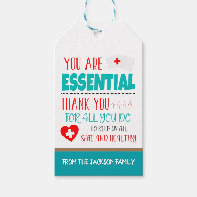 Nurse Appreciation Gift Tag | Zazzle