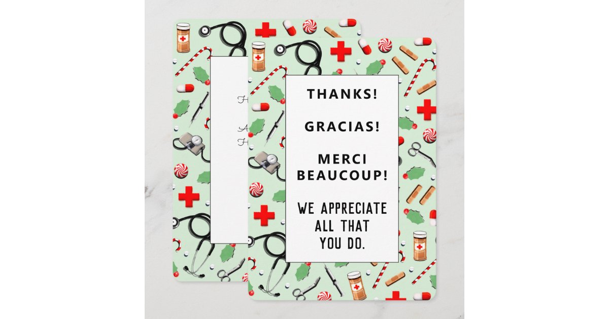 Nurse Appreciation Holiday Cards | Zazzle
