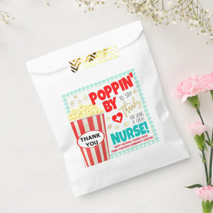 Nurse Appreciation Popcorn Treat Bags | Zazzle