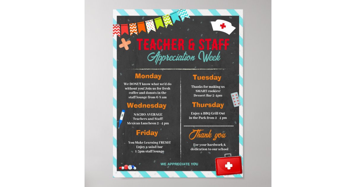 Nurse Appreciation week template Poster | Zazzle