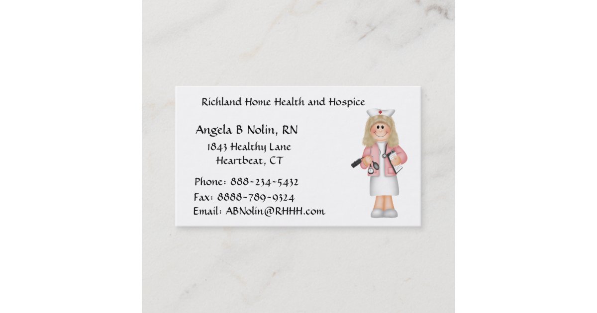 Nurse Business Card | Zazzle