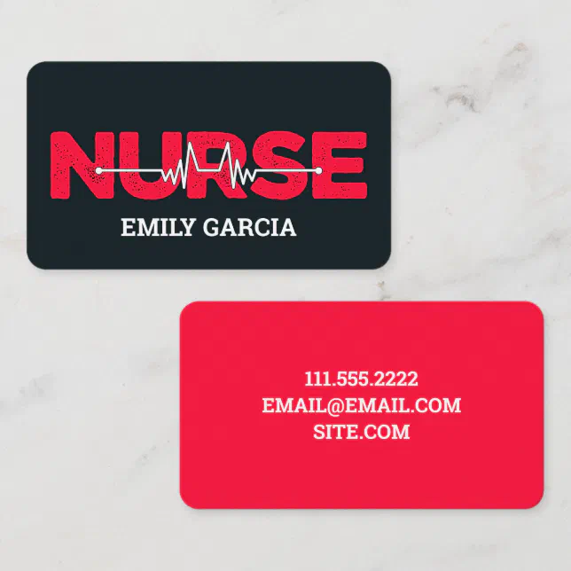 Nurse Business Card | Zazzle