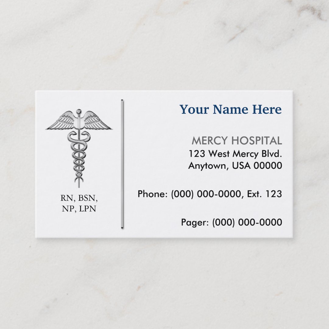Nurse Business Card | Zazzle