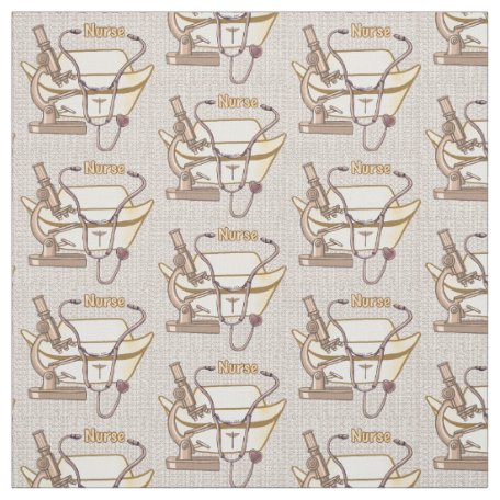 Retro Nurse Fabric | Zazzle